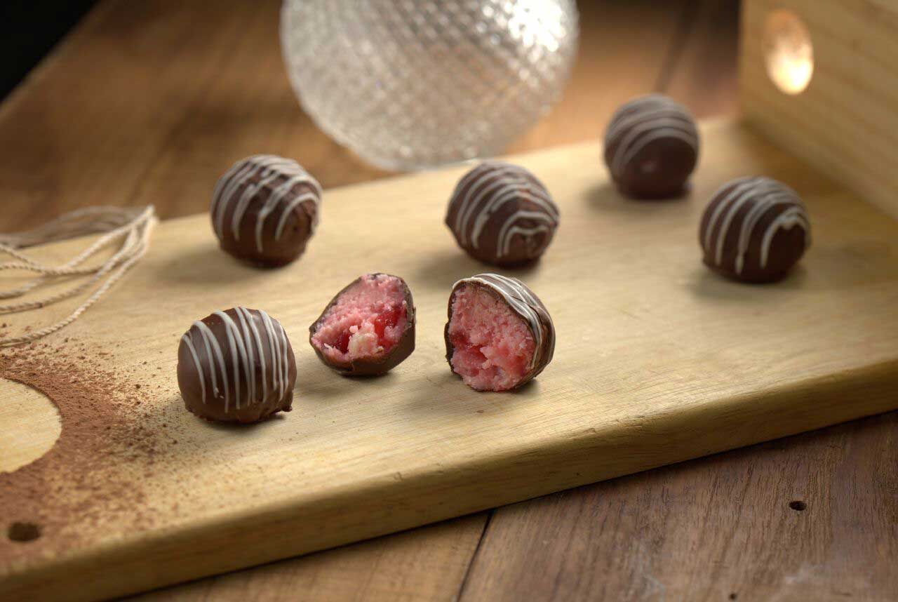 Milkmaid Cherry & Coconut Bonbons Recipe