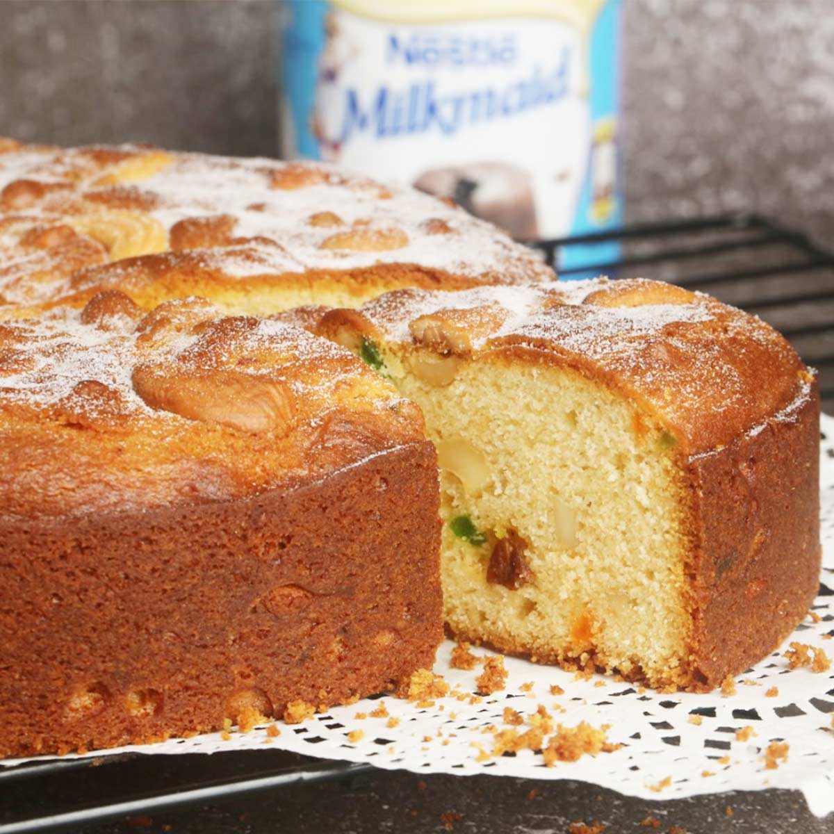 Milkmaid Sweets | How to make Fruit & nut cake | Milkmaid Sri Lanka